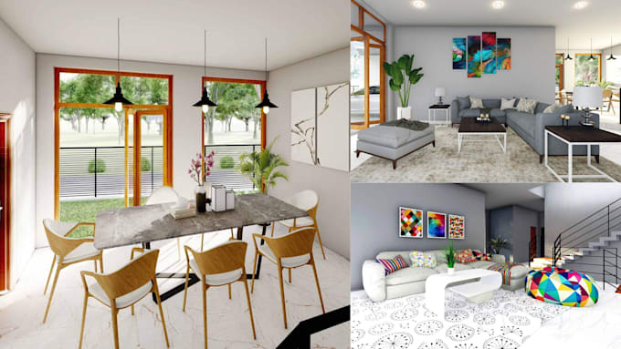 Create realistic rendering , 3d modeling your architectural project by Cadplan123 | Fiverr