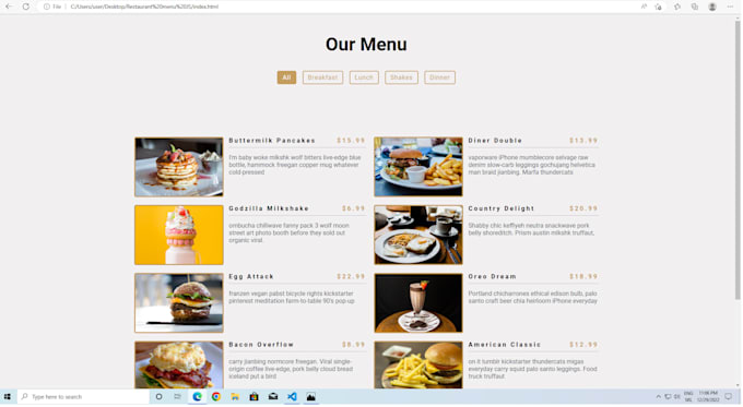 Create website for you using html, css, reactjs by Auslander11 | Fiverr