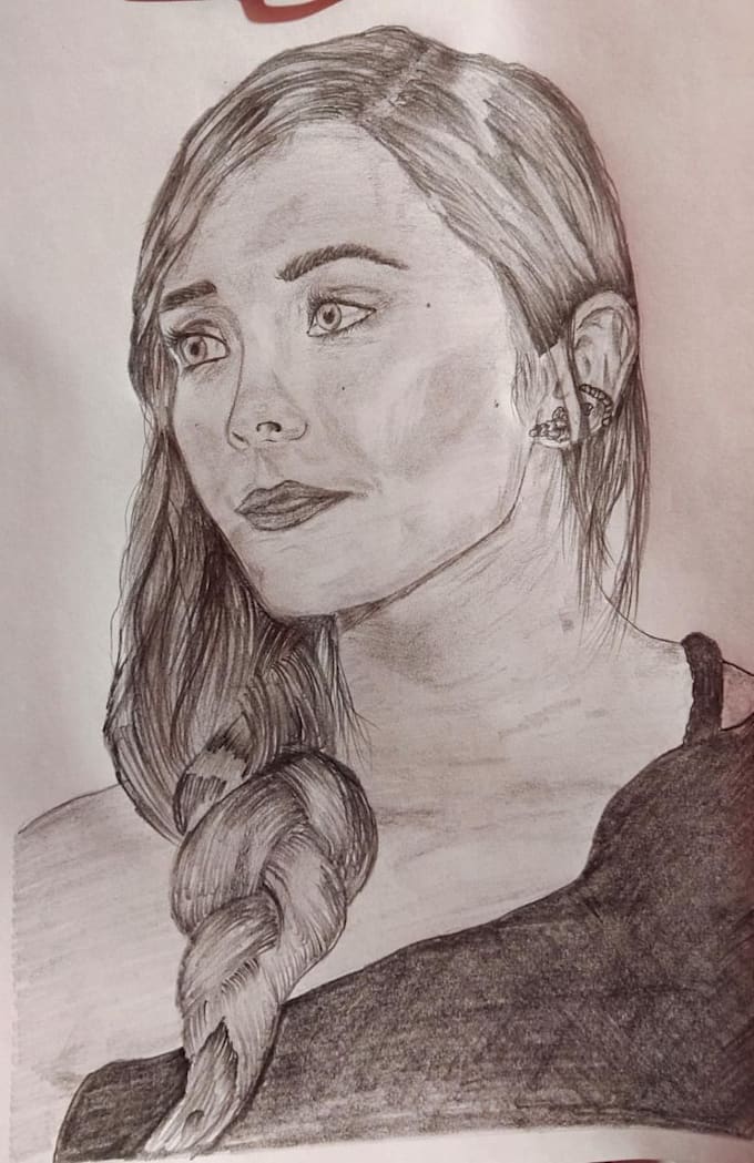 Draw an attractive face sketch and fancy art by Sairarasheed786 | Fiverr