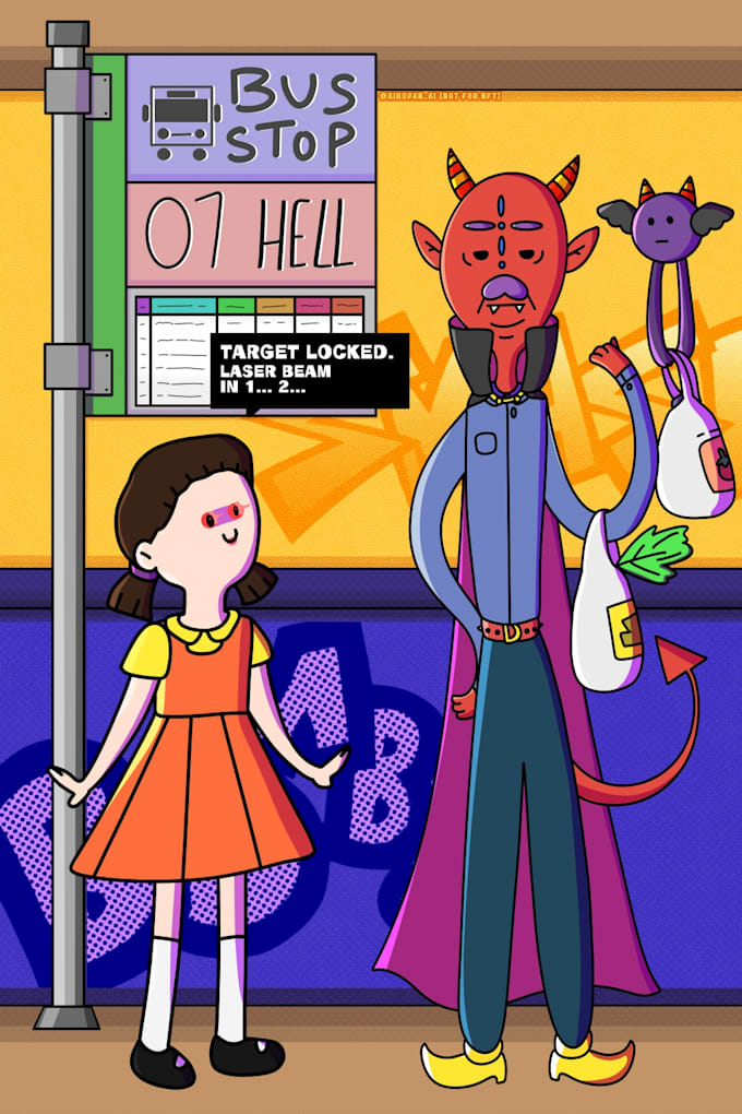 Draw cartoon illustration of fiction, nonfiction, and oc characters by ...