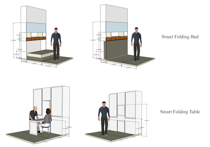 Design or draw 2d or 3d concept design from your sketch and request by ...