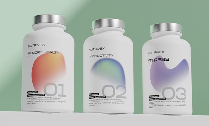 Design health and fitness supplement labels and product amazon ...