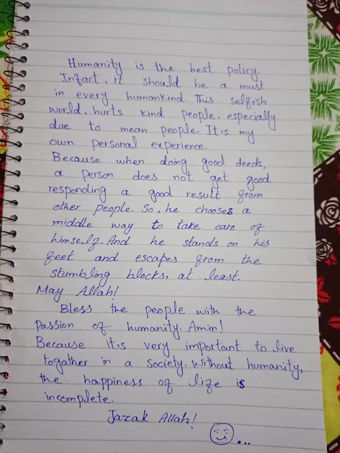 Handwrite notes, and letters with a fast response by Aminanouman | Fiverr