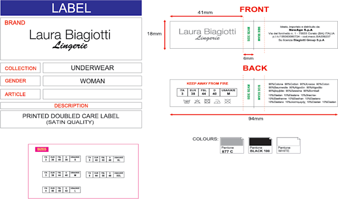 Design clothing labels and hang tags or making development sample by ...