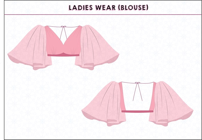 Do fashion illustration, flat sketches, technical design of clothing ...