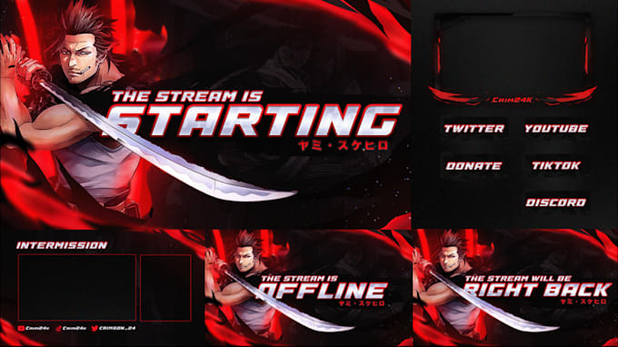 Create unique anime vtuber twitch overlay, stream overlays by ... Create unique anime vtuber twitch overlay, stream overlays by ...