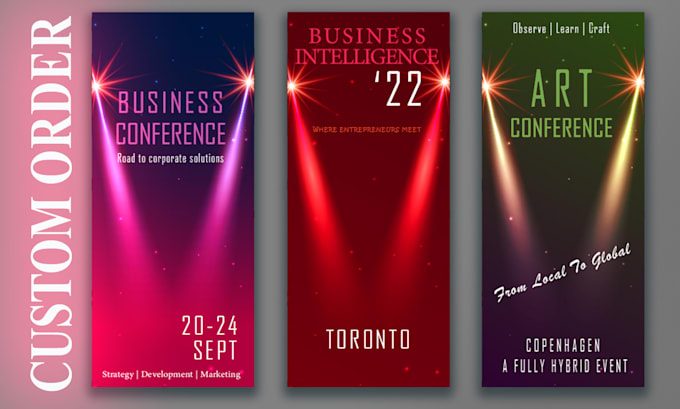 Create digital signage design, billboard design, sign board, banner ...