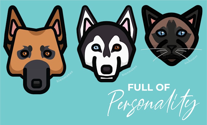 Make a simple, cute graphic of your pet or favourite animal by ...