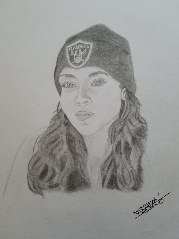 Hand draw a photo portrait for you by D_b_designs | Fiverr