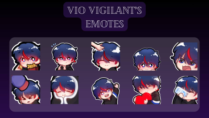 Draw Custom Emotes Or Sub Badges For You By Viovigilant Fiverr