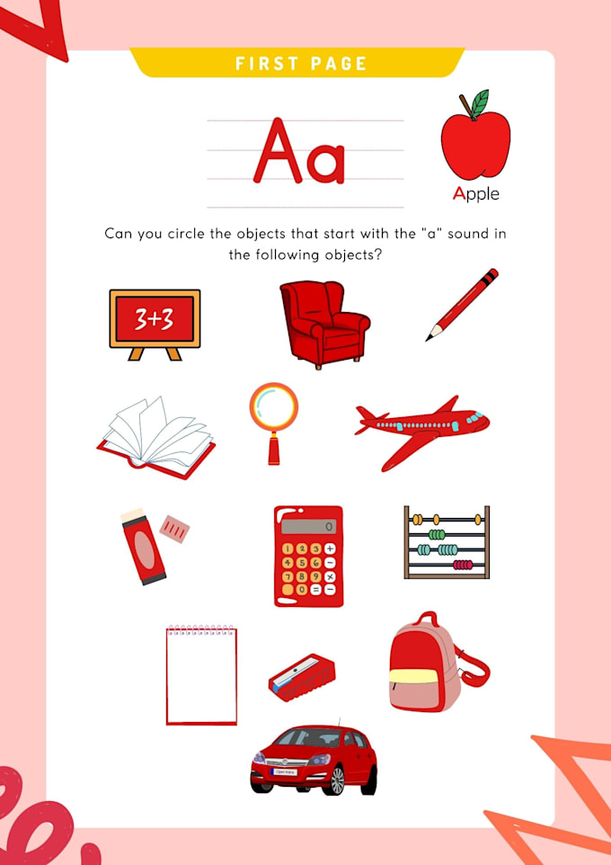 Create custom worksheets for children by Mnevvertetik | Fiverr