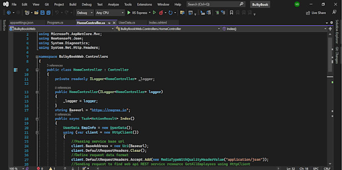 Develop dotnet mvc and dotnet core projects using c sharp by ...
