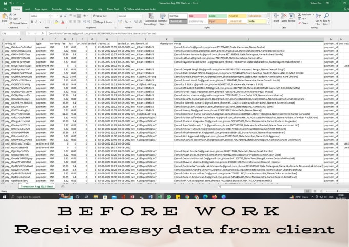 Excel data cleaning, formatting, remove duplicate data by Soham3300x ... Excel data cleaning, formatting, remove duplicate data by Soham3300x ...