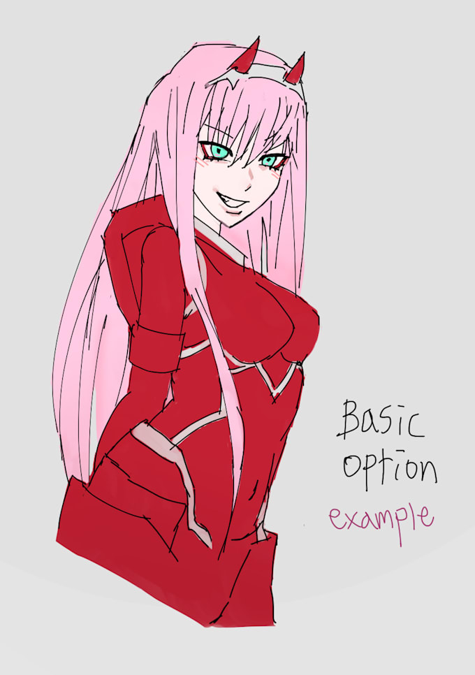 Draw anime art oc fanart, or portrait by Sadsad766 | Fiverr