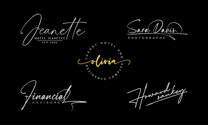Do luxury handwriting, signature, scripted, cursive, handwritten logo ...