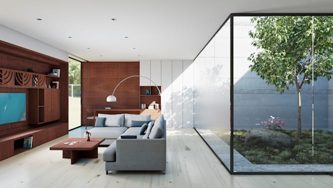 Create beautiful 3d interior rendering by Mmanriquec | Fiverr