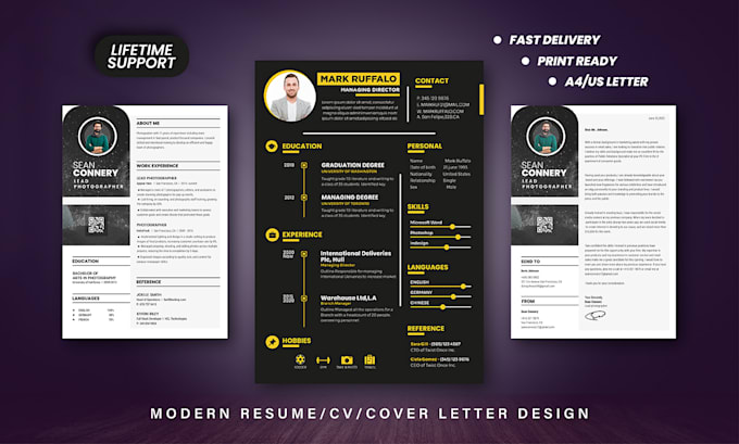 Create modern resume design,cv design,linkedin,cover letter by Sidu_roy ...