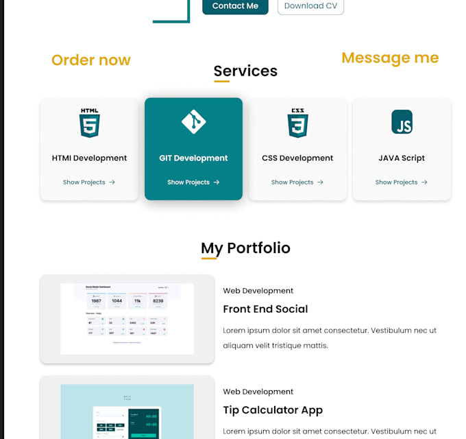 Landing page frontend web html5 css3 js by Amh910 | Fiverr