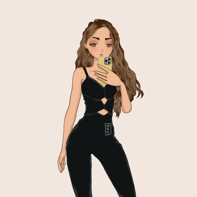 Draw simple and modern, flat illustrations for your personal or ...