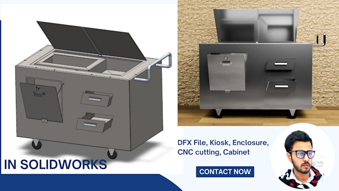 Design sheetmetal bodies for fabrication with dfx files by Abhijeet0077 ...