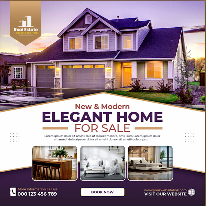 Design professional real estate flyer , foreclosure by Yassineiziki ...