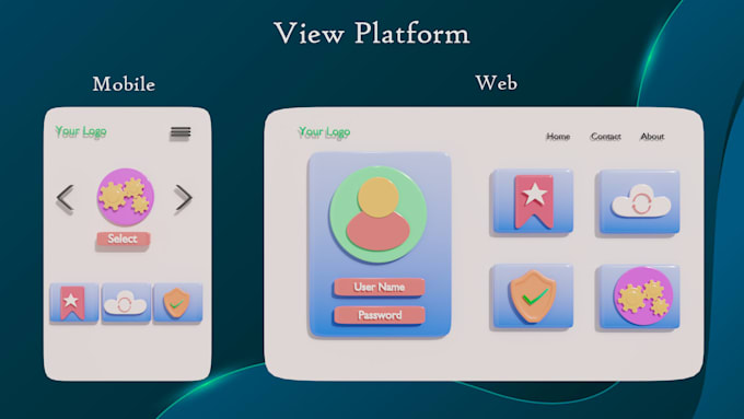 Make 3d uniqeu icon for website, mobile app, etc by Ihsan_syah12 | Fiverr