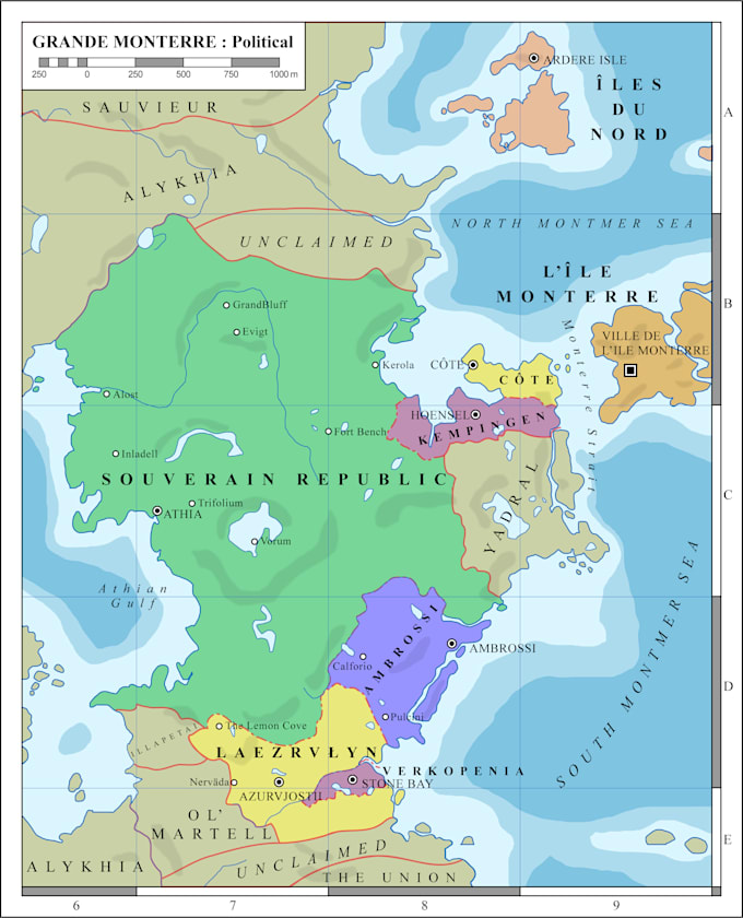 Create an atlas style map by Milliesmaps | Fiverr