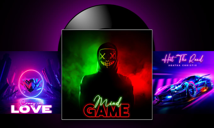Design neon album cover art, mixtape cover, and single cover design by ...
