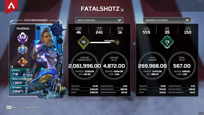 Help you gain rp in apex legends by Fatalshotzttv | Fiverr