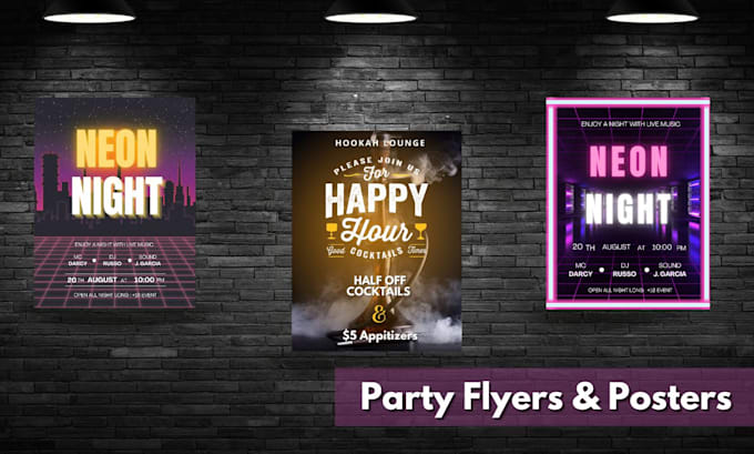 Design aesthetic flyers, posters, and banners by Aylakaydesigns | Fiverr