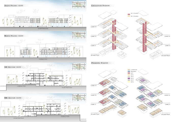 Render floor plan, section, elevations, posters for architects by ...