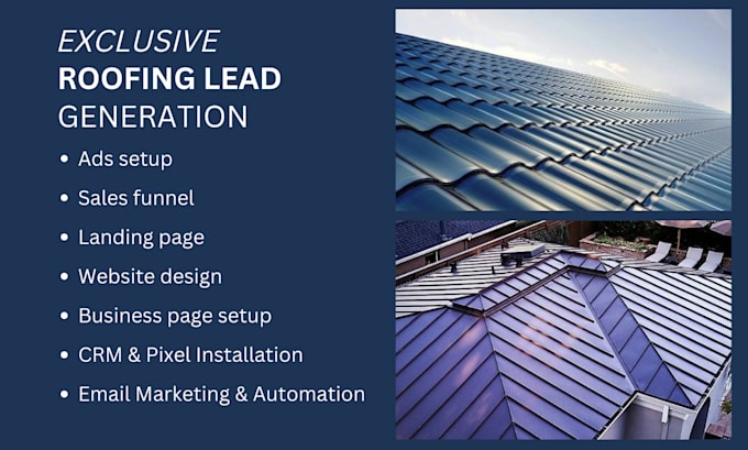 Generate exclusive ready to convert roofing leads by Leadshub01 | Fiverr
