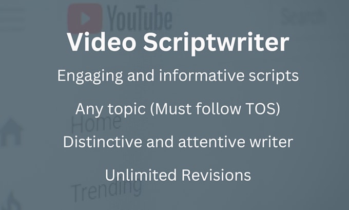 Write an informative and engaging youtube script by Backwoods807 | Fiverr