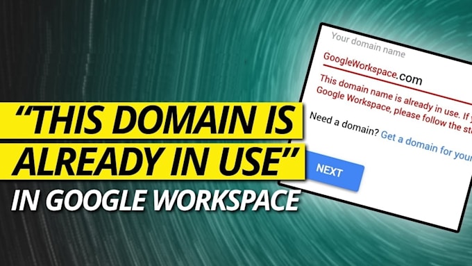 Fix this domain is already in use error in google workspace by Nouman ...