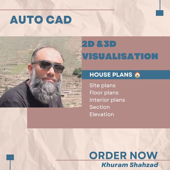 Convert your pdf and hand sketch of house plans into autocad 2d and 3d ...