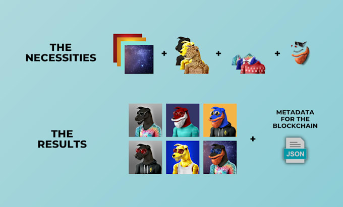 Generate 10k nft with metadata based on the your designs by Web3foxes ...