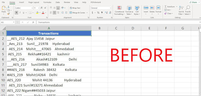 Do excel data cleaning and remove duplicate data by Chaitanya88 | Fiverr