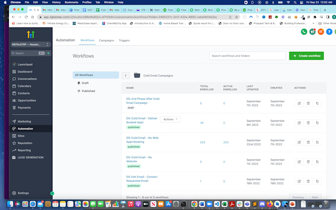 Setup your go high level account, build funnels, workflow and ...