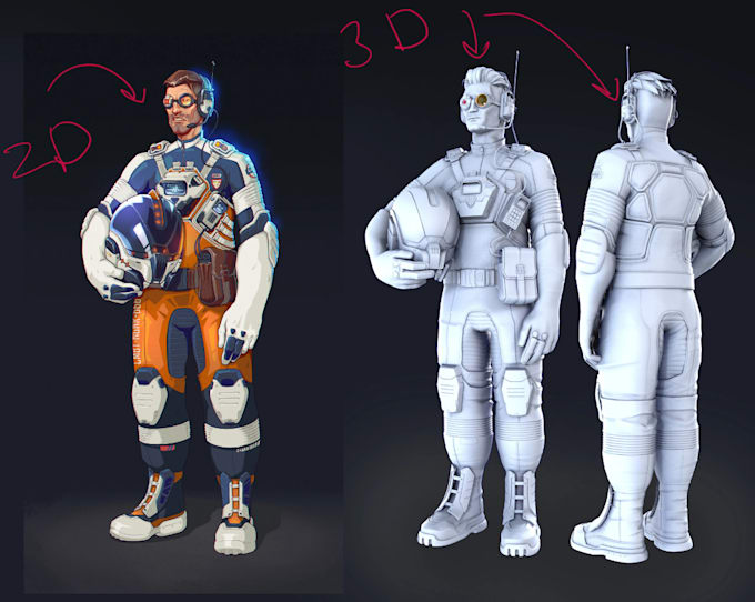 Create stylized 3d game ready characters by Vasyl_marchuk | Fiverr