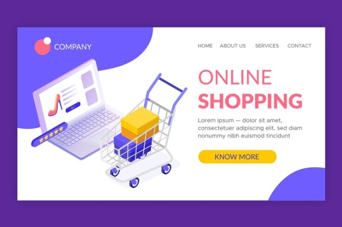 Build a responsive ecommerce website by Twofrnd | Fiverr