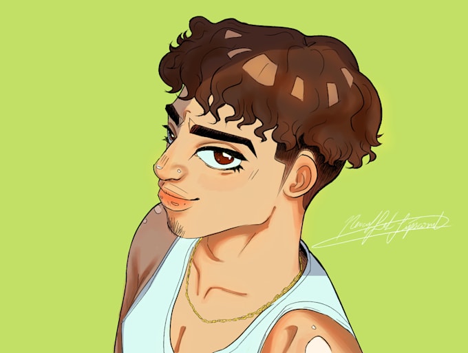 Digitally draw individual portraits, pet portraits, etc by Nevaeh_leh ...