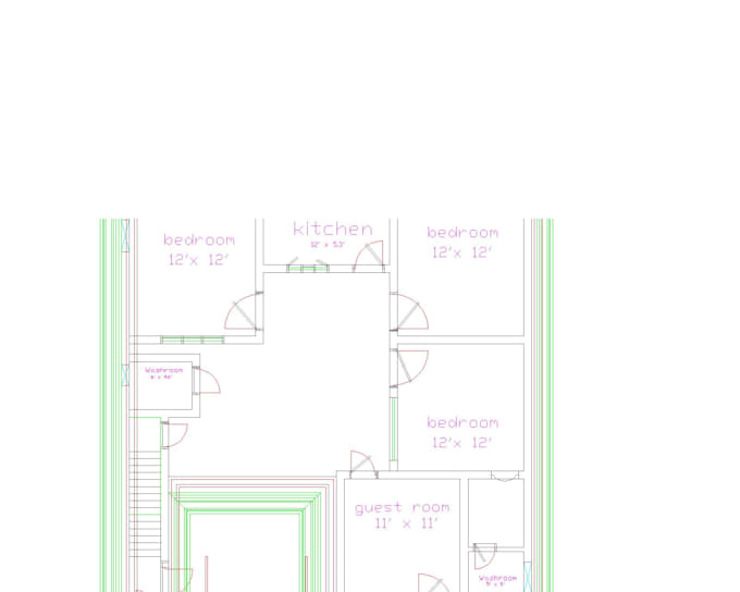 Design a superb 2d 3d architecture floor plan by Zahidafridi321 | Fiverr