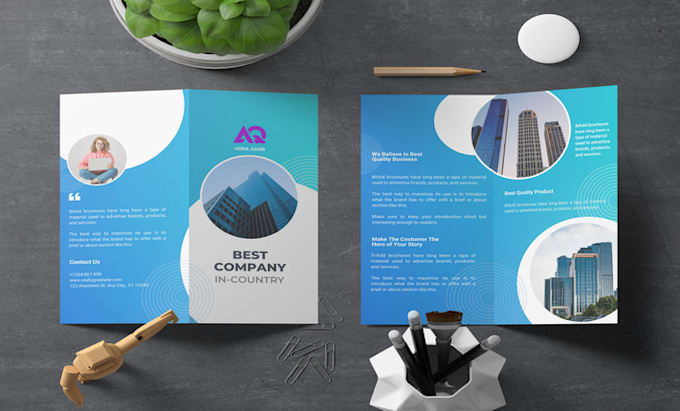 Design a modern professional bi,tri fold broucher by Jamil_design | Fiverr