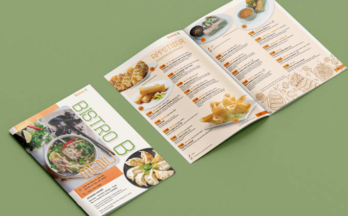 Design your own menu, brochure, flyer, profile by Molly998 | Fiverr