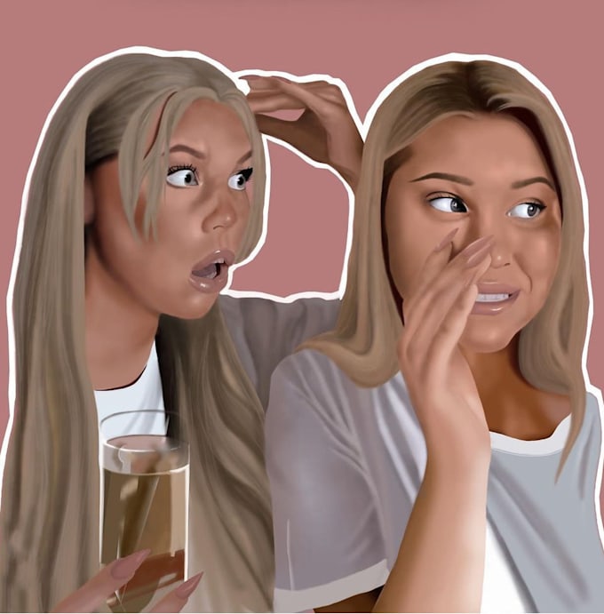 Draw a digital self portrait of you by Emmasandsgrd | Fiverr