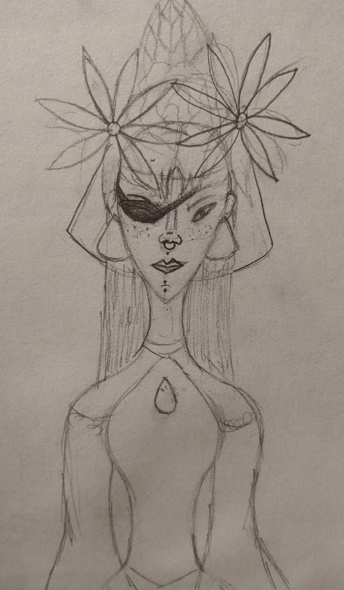 Draw your oc with pencil and ink and provide a digital copy by ...