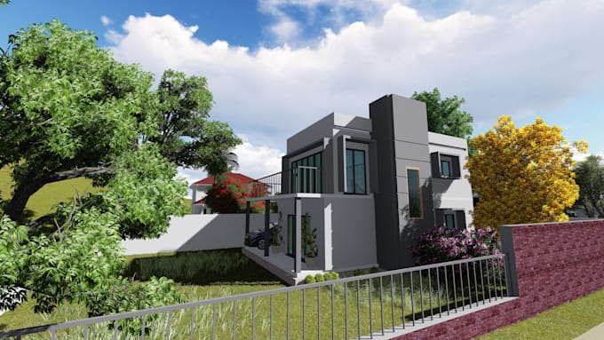 Draw architectural floor plans elevations render models by Janithdpj | Fiverr