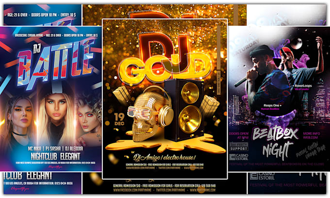 Design club flyer, hip hop flyer and event flyer for you by ...