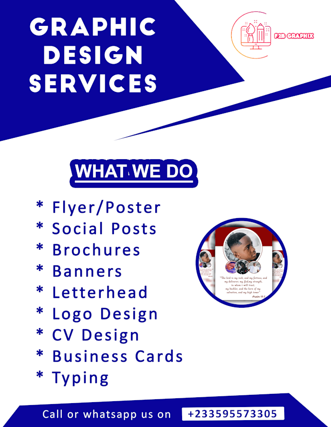 Design professional logo and fliers for you by F2bgraphix | Fiverr
