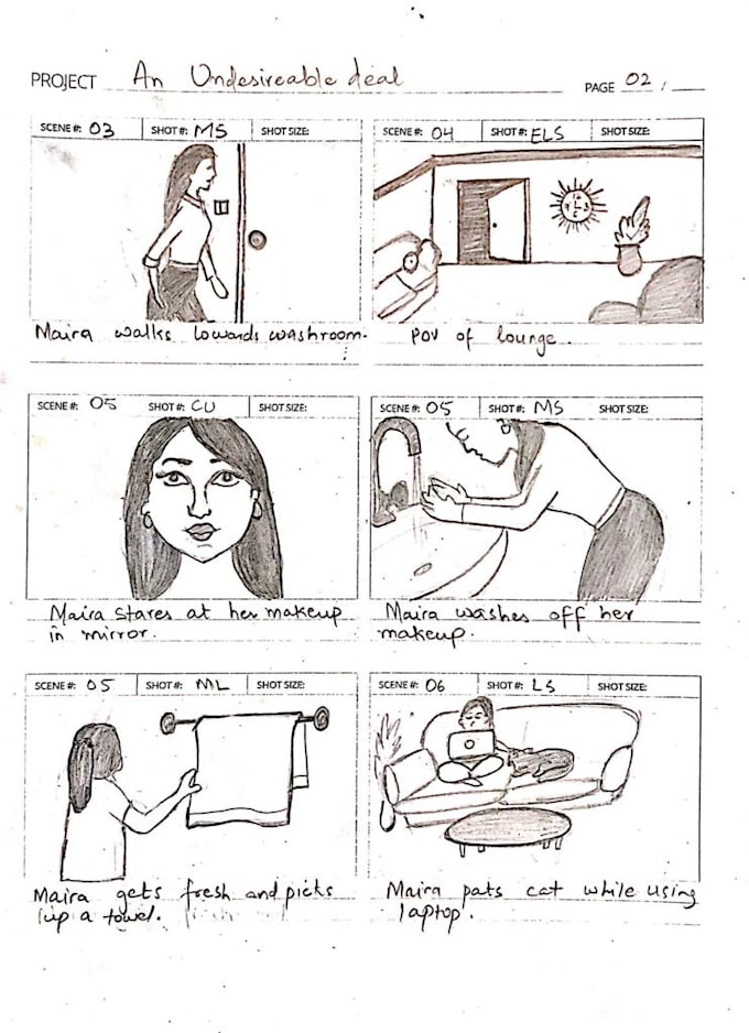 Do pencil sketches portraits life drawing and storyboards by ...